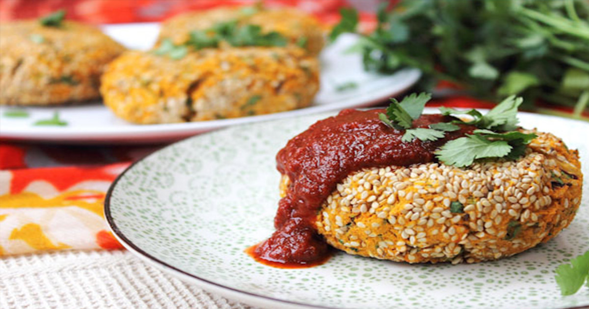 Vegan Sweet Potato Falafel Cakes - Healthful Pursuit