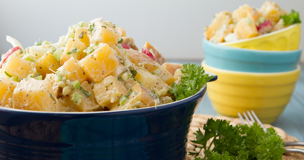 No Potatoes! Potato Salad (paleo) - Healthful Pursuit