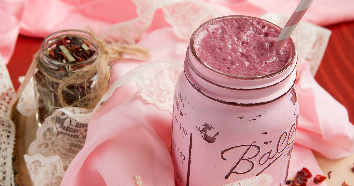 Ruby Rose Tea Smoothie - Healthful Pursuit