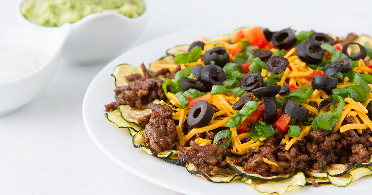 Low-Carb Zucchini Nachos - Healthful Pursuit