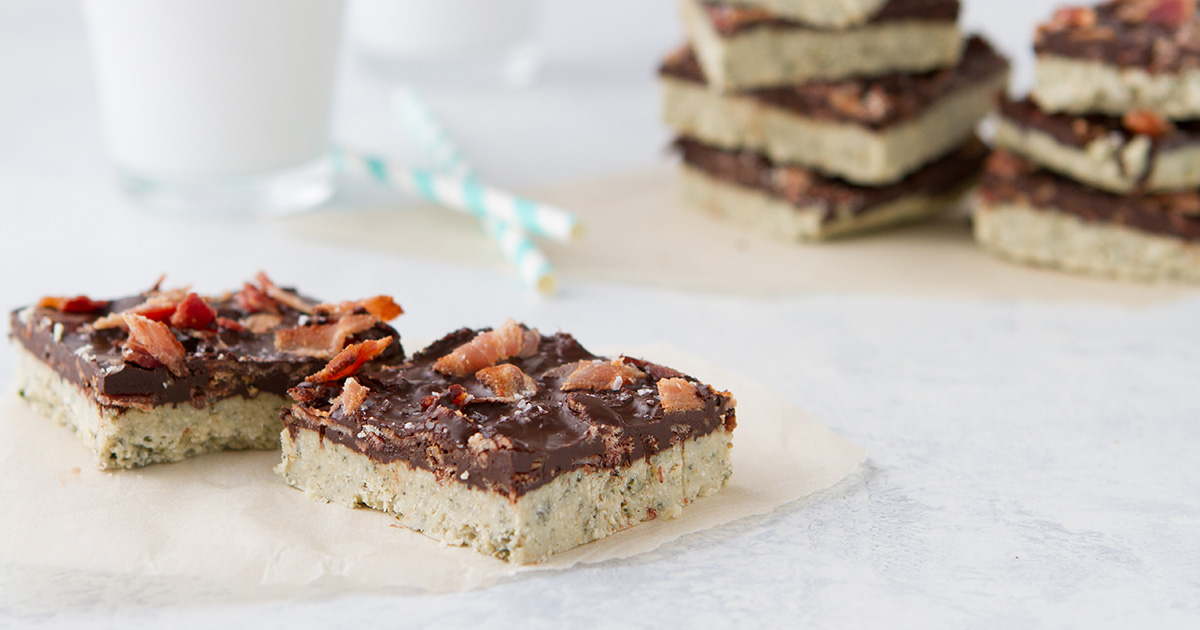 N’Oatmeal Chocolate Bacon Bars (keto, low-carb + paleo) - Healthful Pursuit